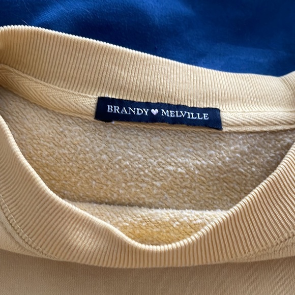 Brandy Melville | Sweaters | Yellow Brandy Melville Crew Neck | Poshmark